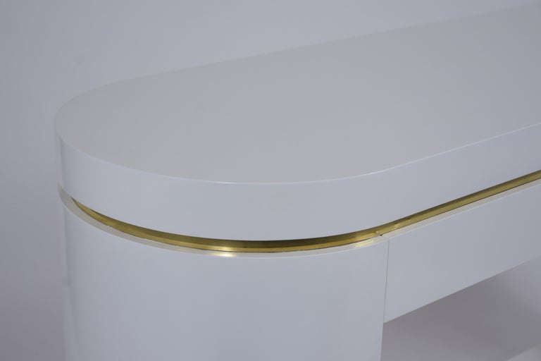 Mid-Century Modern White Lacquered Console For Sale at 1stDibs | race ...