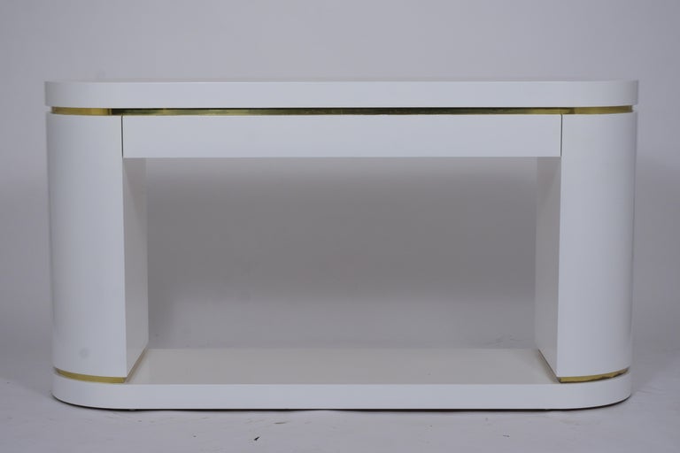 Mid-Century Modern White Lacquered Console For Sale at 1stDibs | race ...