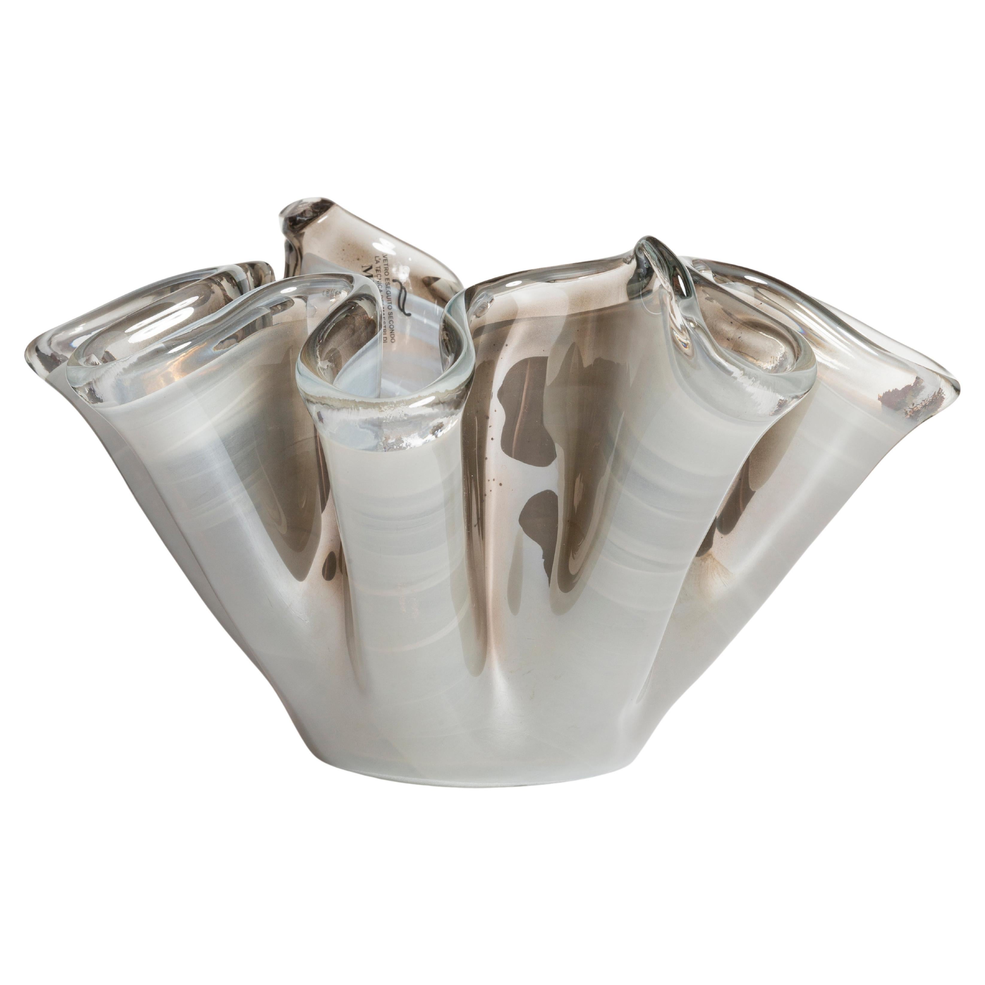 Sculptural Anthony Stern Glass Bowl c2000 For Sale at 1stDibs