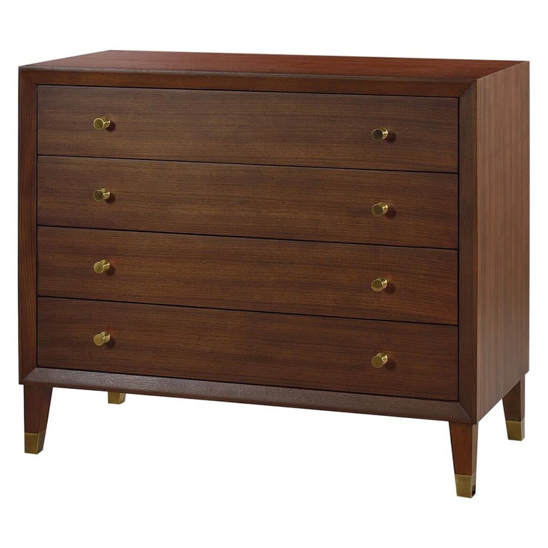 Midcentury Style Walnut Dresser For Sale at 1stDibs