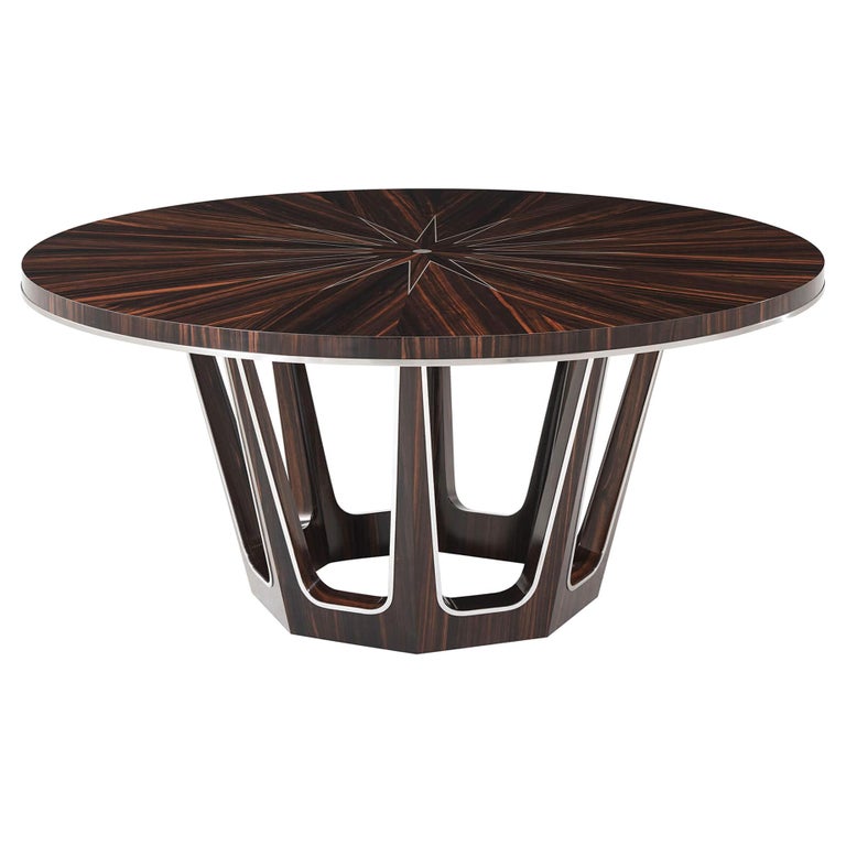 Midcentury Sunburst Dining Table For Sale at 1stDibs