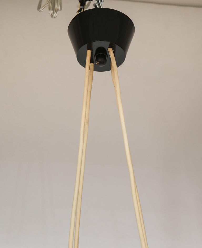 Midcentury Suspension Four Arm Light 'Chandelier', France, circa 1950 ...