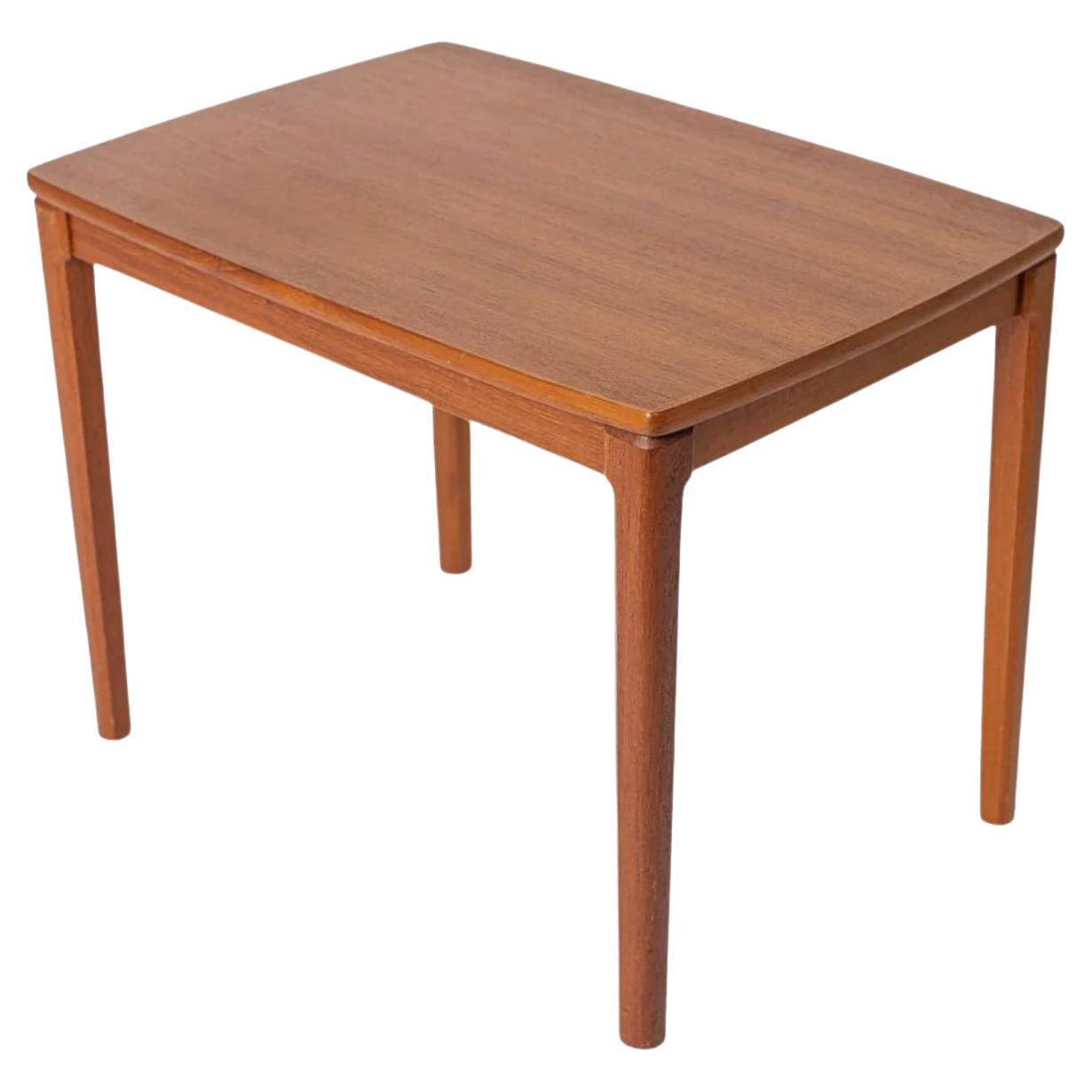 Teak and Brass Side Table by Albert Larsson for Alberts Tibro, 1950s at ...