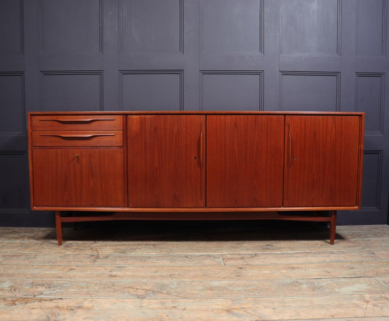 Midcentury Swiss Teak Sideboard For Sale at 1stDibs