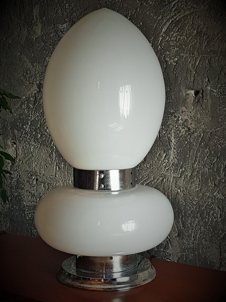 Mid-Century Table Floor Lamp Lip Stick by Mazzega, Italy, 1968 For Sale ...