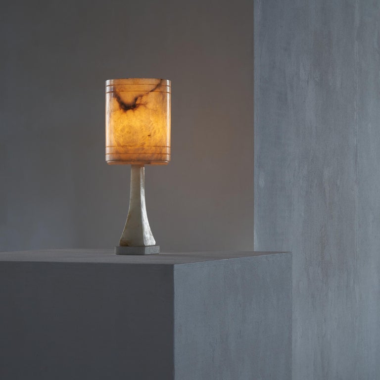 Mid Century Table Lamp in Alabaster 1960s For Sale at 1stDibs