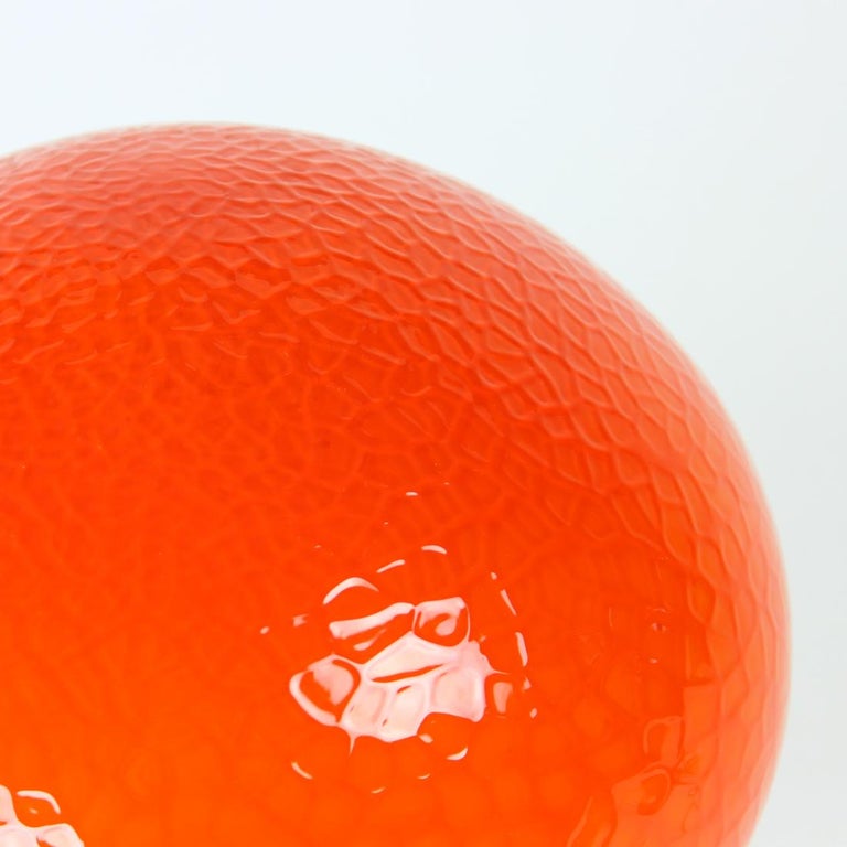 Mid Century Table Lamp In Orange Opaline Glass By Stefan Tabery, Opp ...