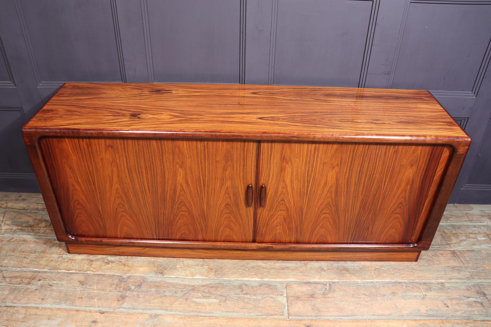 Mid-Century Tambour Door Sideboard by Dyrlund at 1stDibs