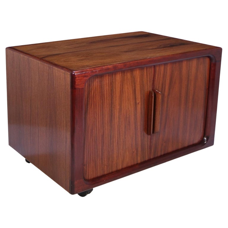 Mid Century Tambour Door Sideboard by Dyrlund at 1stDibs