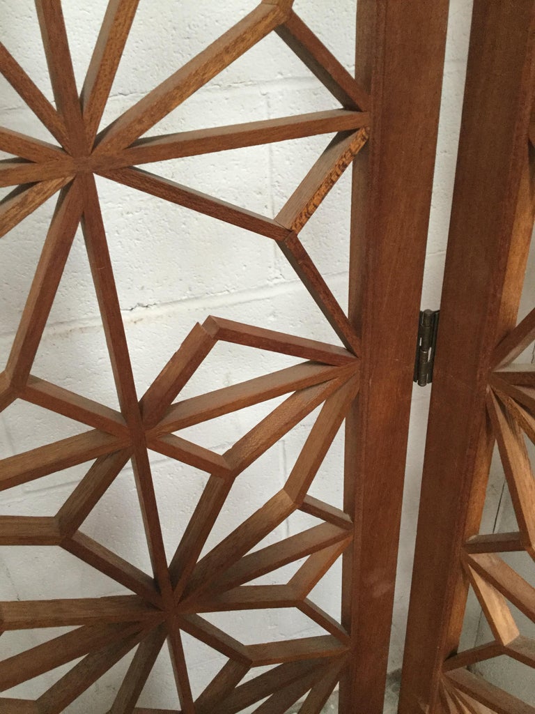 Midcentury Teak Cut-Out Room Divider / Screen at 1stDibs | teak room ...