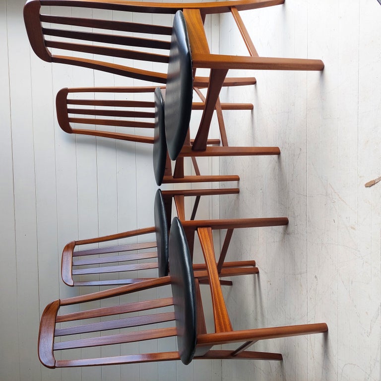 Mid entury Teak Dining Chairs by Jentique Niels Koefoed Style, 1970s ...