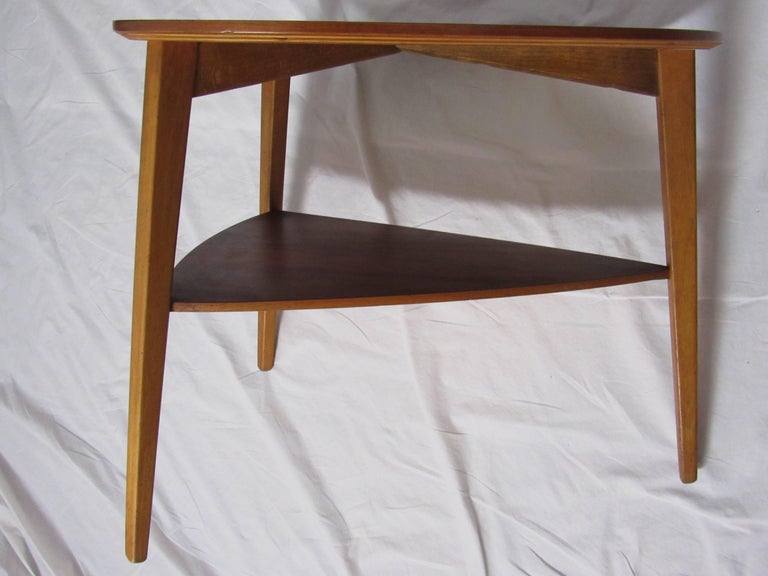 Midcentury Teak End Table by Holger Georg Jensen for Kubus, circa 1960 ...