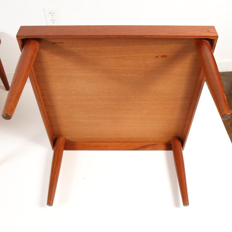 Midcentury Teak End Tables from Norway For Sale at 1stDibs