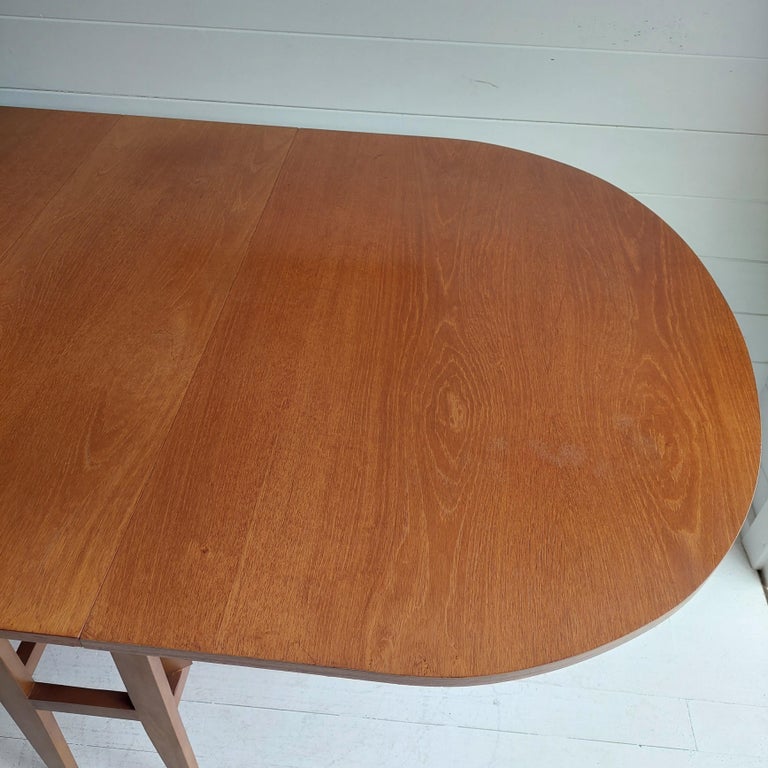 Mid Century Teak Extending Drop Leaf Gate Leg Dining Table 1960s at 1stDibs