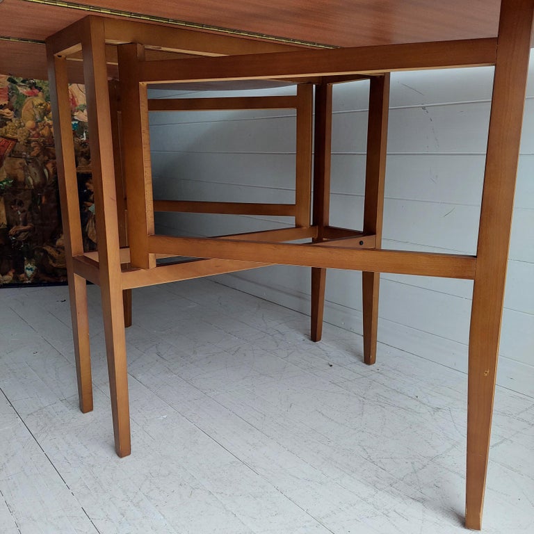 Mid Century Teak Extending Drop Leaf Gate Leg Dining Table 1960s at 1stDibs