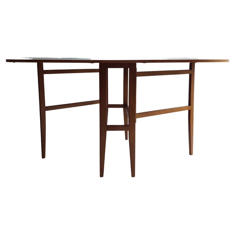 Mid Century Teak Extending Drop Leaf Gate Leg Dining Table 1960s at 1stDibs
