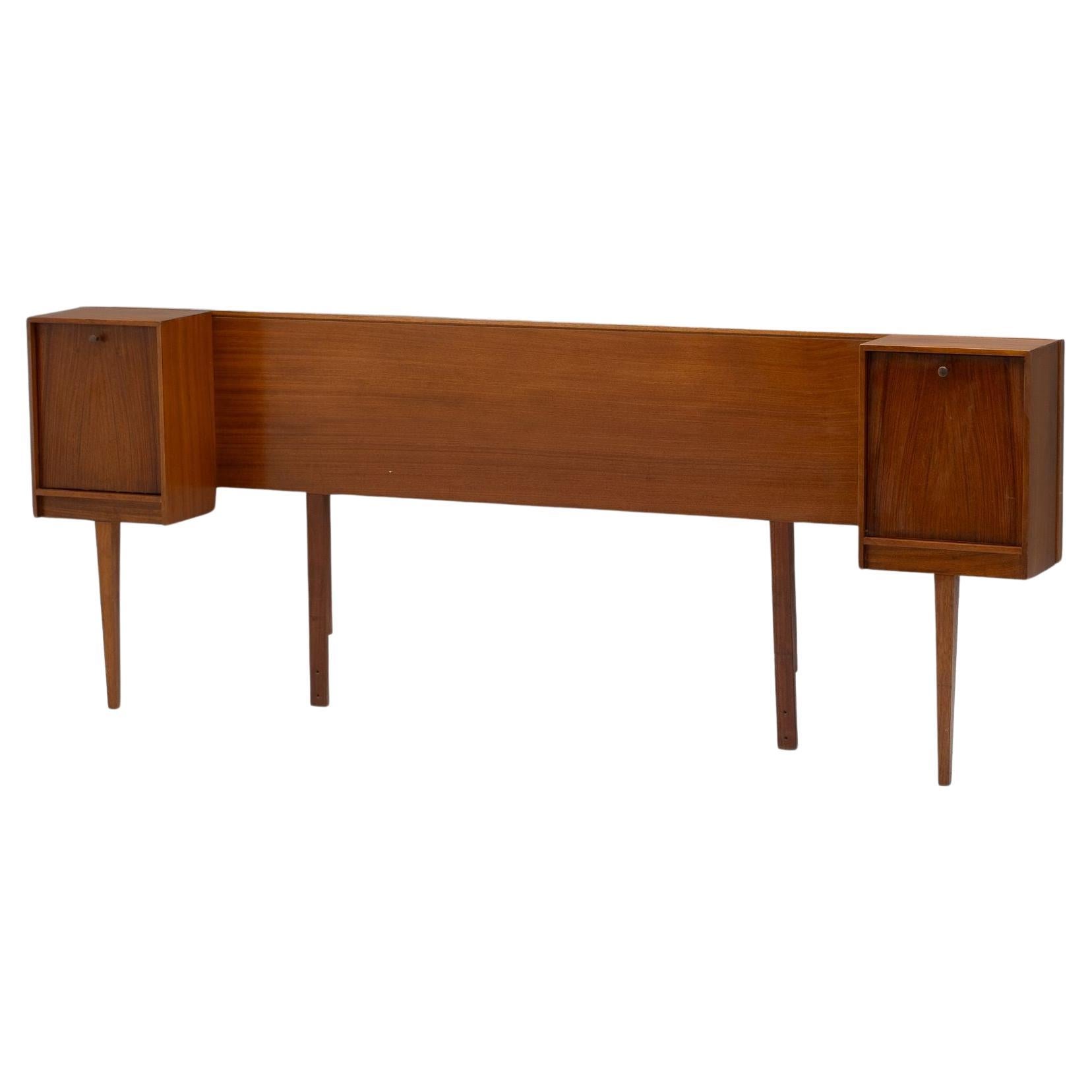 Mid-Century Teak Headboard For Sale at 1stDibs