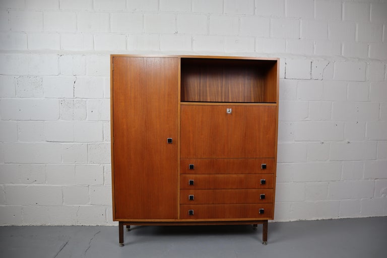 Mid-Century Teak Highboard from Combineurop, Belgium, 1960's For Sale ...