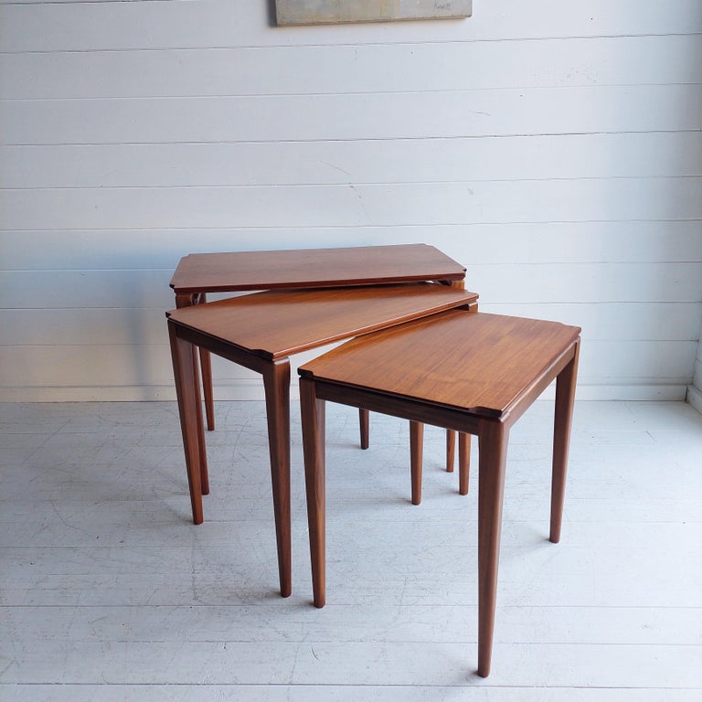 Mid Century Teak Nest of Tables by Richard Hornby for Fyne Ladye, 1960s ...