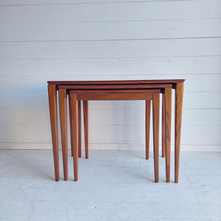 Mid Century Teak Nest of Tables by Richard Hornby for Fyne Ladye, 1960s ...