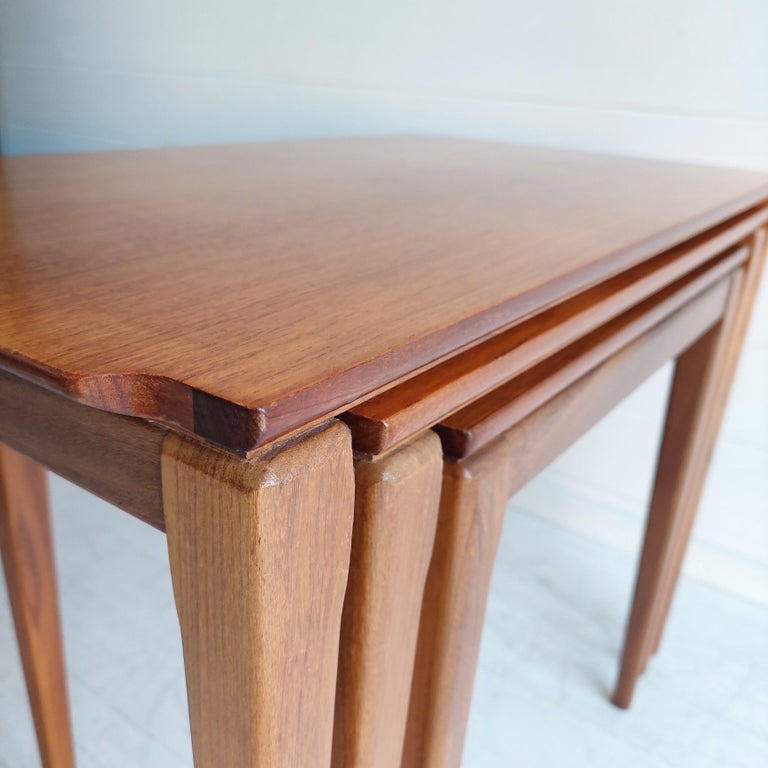 Mid Century Teak Nest of Tables by Richard Hornby for Fyne Ladye, 1960s ...