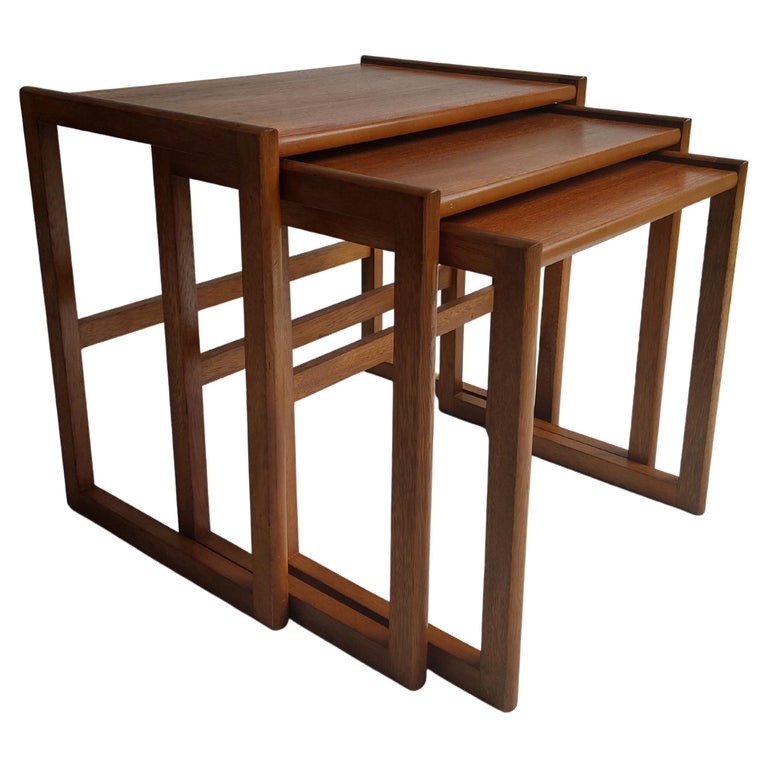 Mid Century Teak Nest of Tables DAnish G Plan Style, 60s at 1stDibs