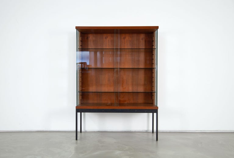 Mid-Century Teak Showcase by Dieter Weackerlin Behr 1960s For Sale at ...