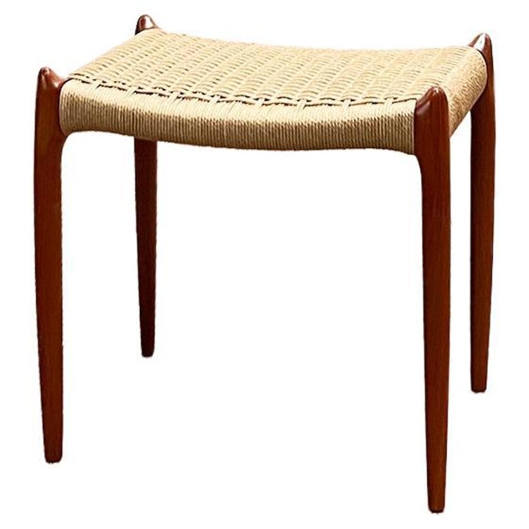 Mid-Century Teak Stool Model 78a by Niels O. Møller for J. L. Moller ...
