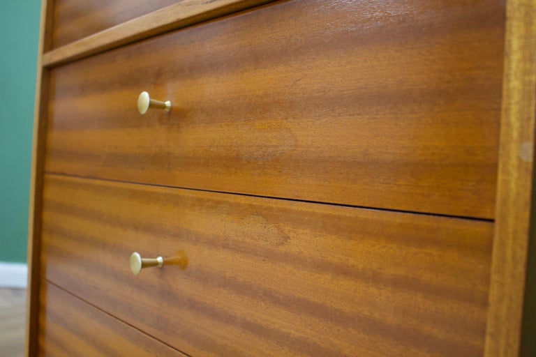 Mid-Century Teak Tallboy Chest of Drawers by Peter Hayward for Uniflex ...