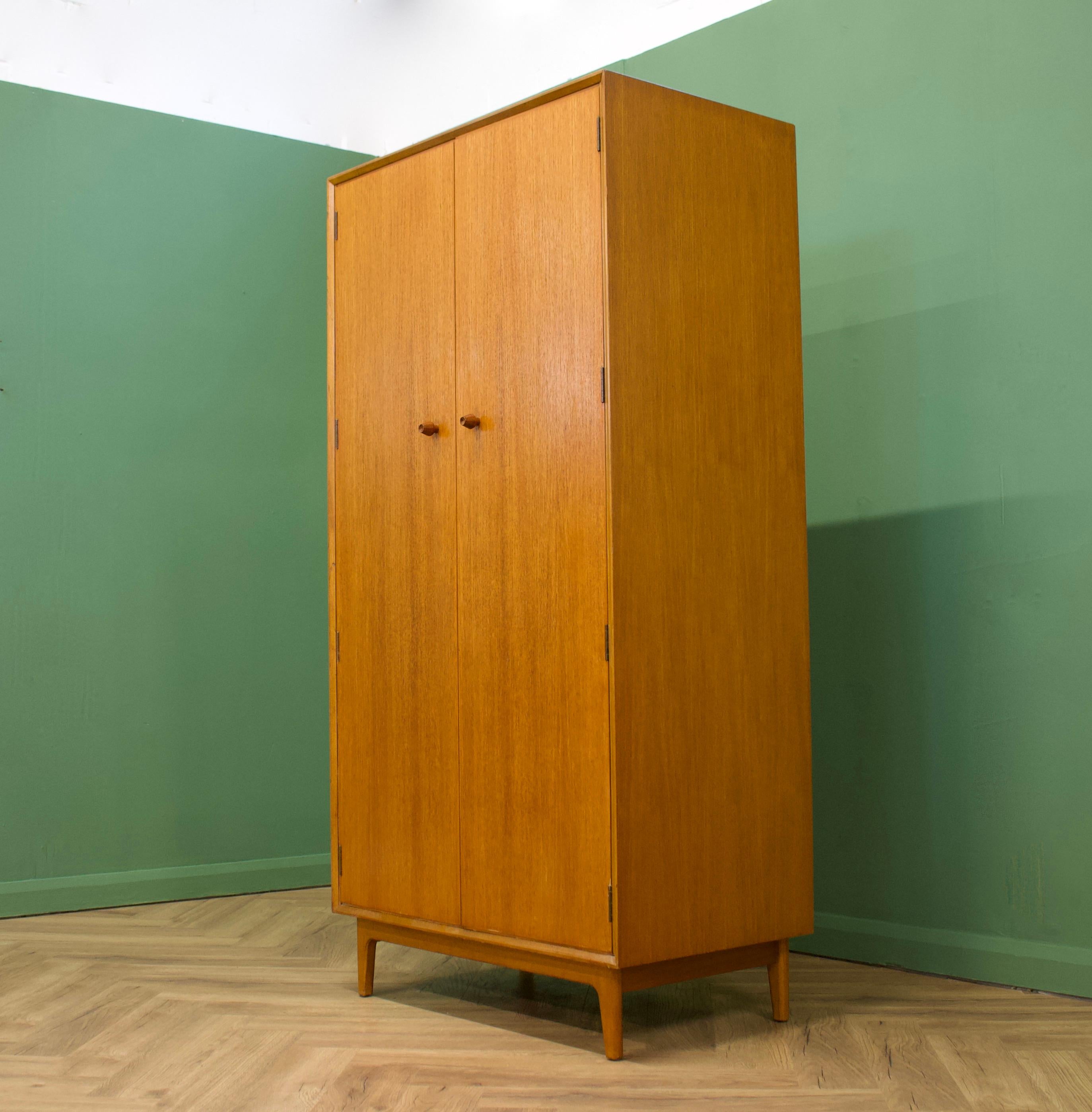Mid Century Teak Wardrobe from Vesper, 1960s at 1stDibs