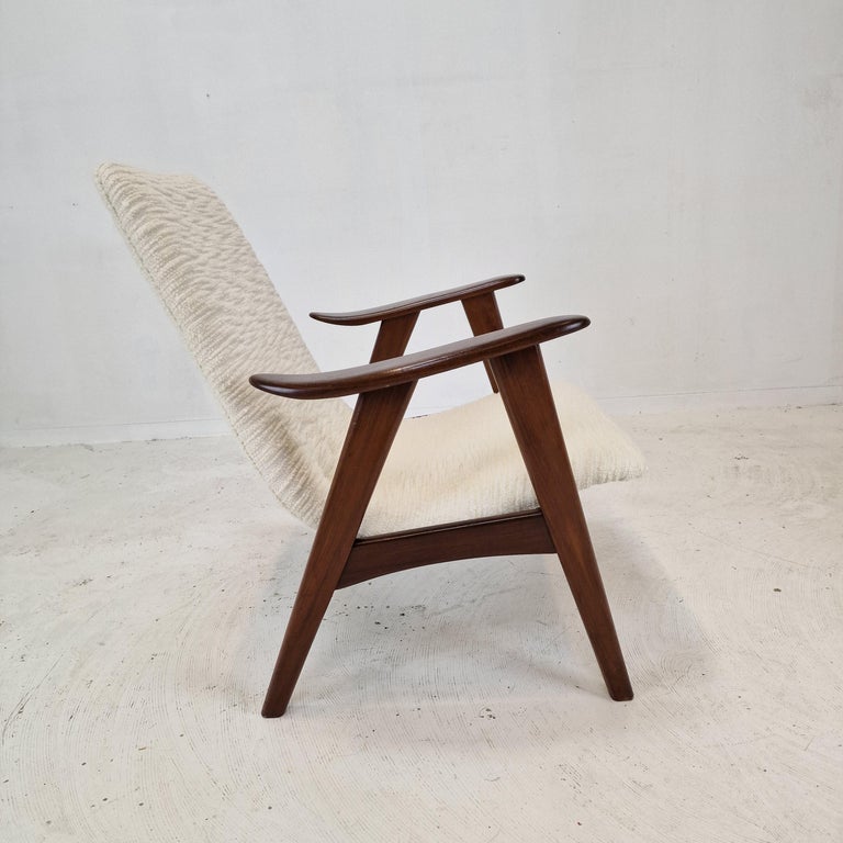 Midcentury Teak Wébé Armchair by Louis Van Teeffelen, 1960s For Sale at ...