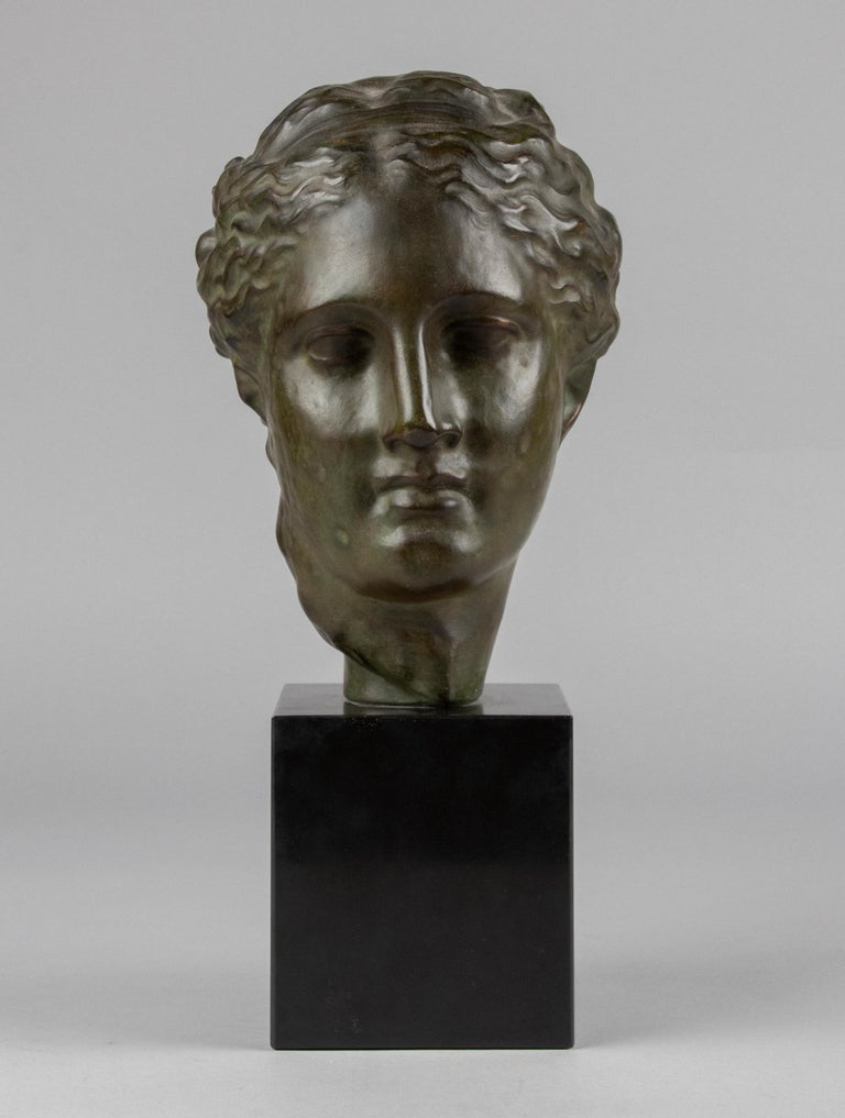 Mid Century Terracotta Sculpture of the Greek Goddess Hygeia at 1stDibs