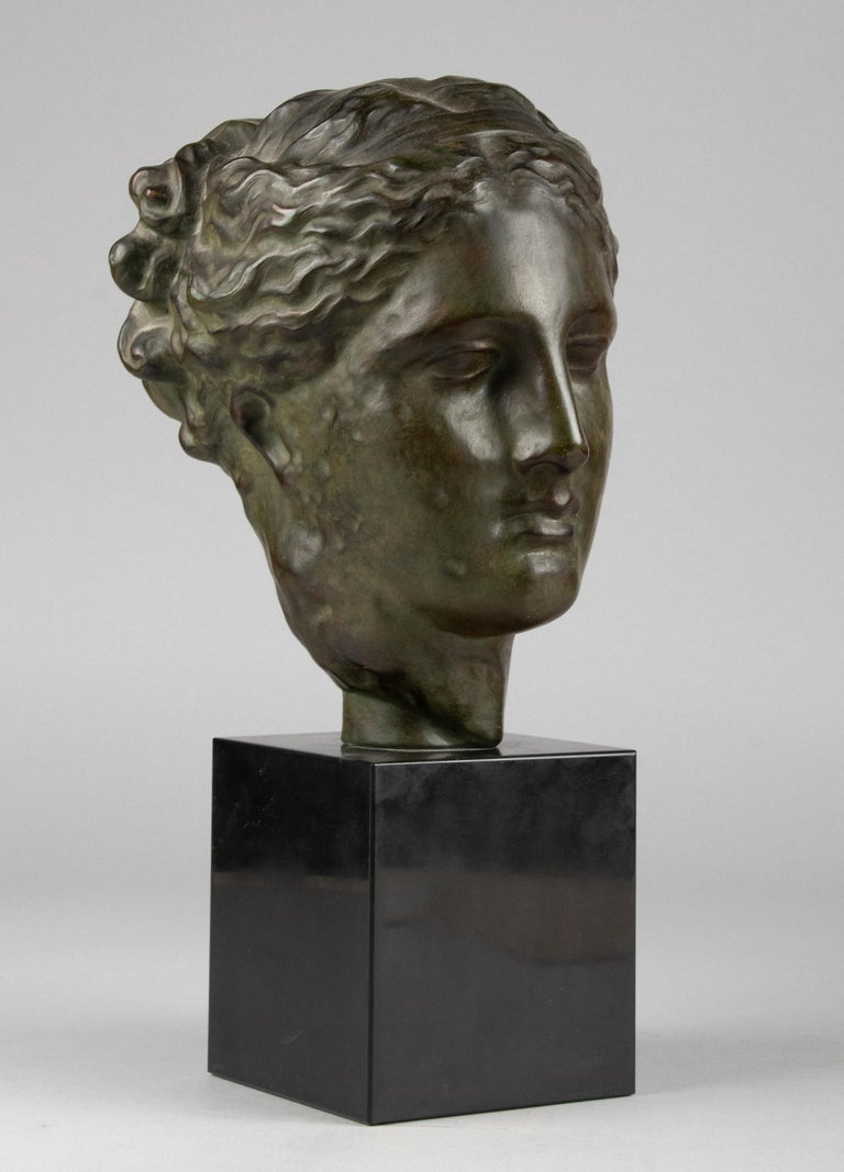 Mid Century Terracotta Sculpture of the Greek Goddess Hygeia at 1stDibs
