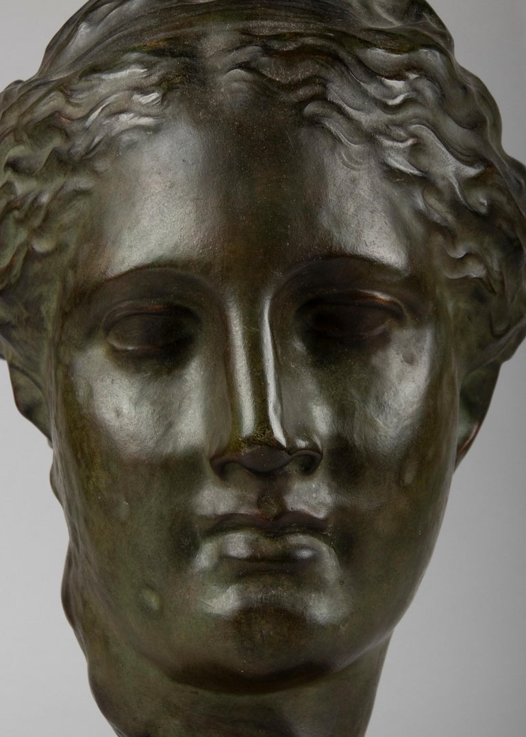 Mid Century Terracotta Sculpture of the Greek Goddess Hygeia at 1stDibs