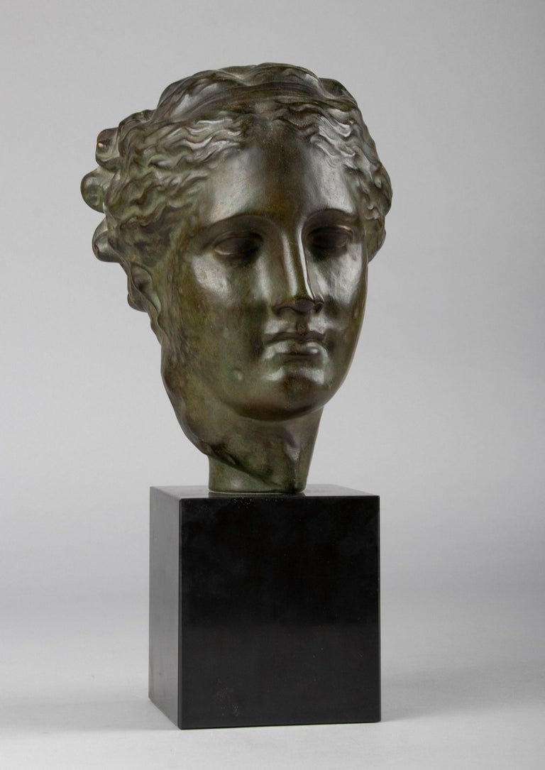 Mid Century Terracotta Sculpture of the Greek Goddess Hygeia at 1stDibs