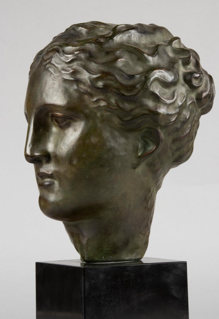 Mid Century Terracotta Sculpture of the Greek Goddess Hygeia at 1stDibs