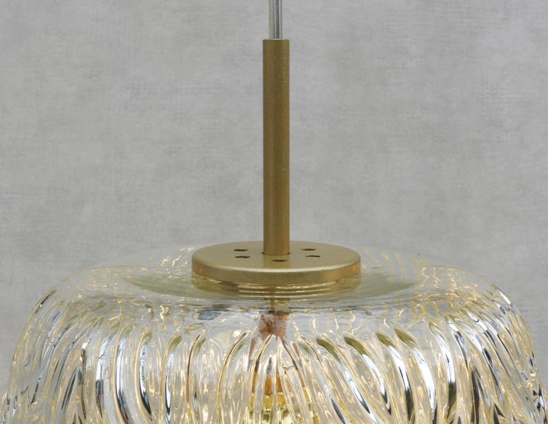 Mid-Century Textured Glass Pendant Light, C1960s, France For Sale at ...