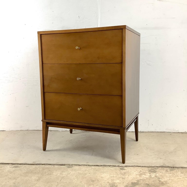 Mid-Century Three Drawer Chest or Nightstand by Paul McCobb For Sale at ...