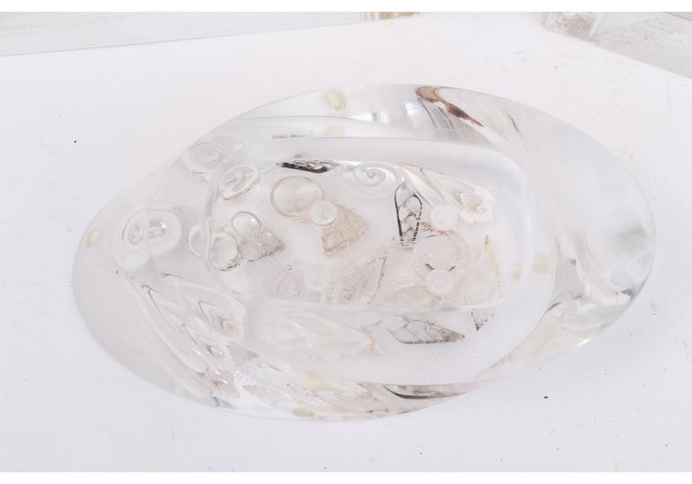 Midcentury Three-Piece Lucite Powder Room Set For Sale at 1stDibs