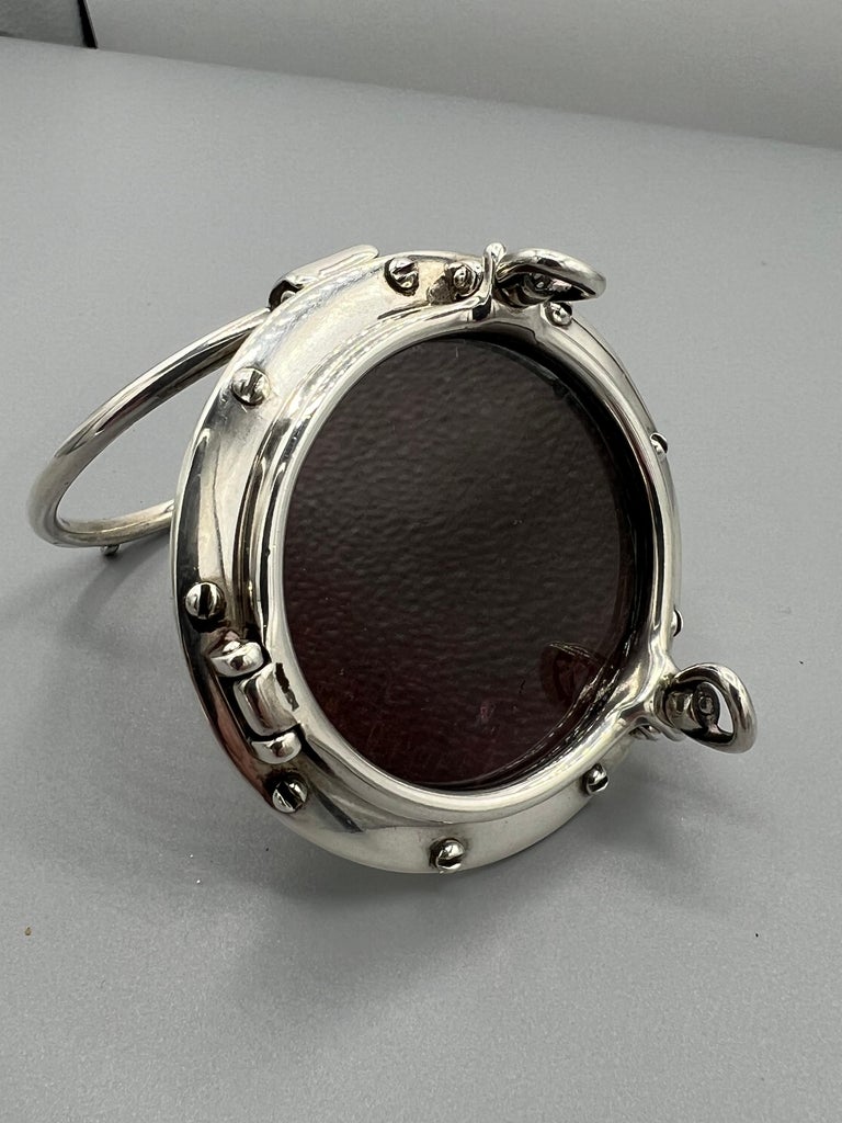 Midcentury Tiffany Sterling Silver "Porthole" Picture Frame at 1stDibs