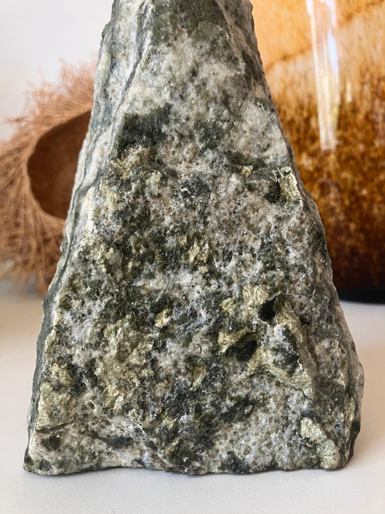 Midcentury Tilt Marble Stone Table Lamp Scottish For Sale at 1stDibs