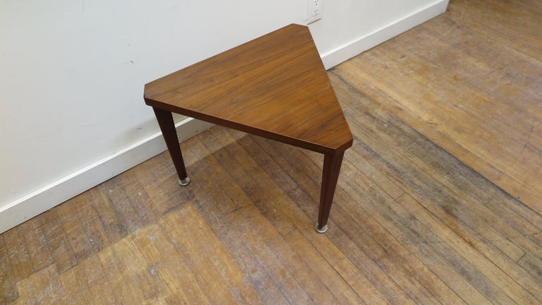 Midcentury Triangle Table at 1stDibs