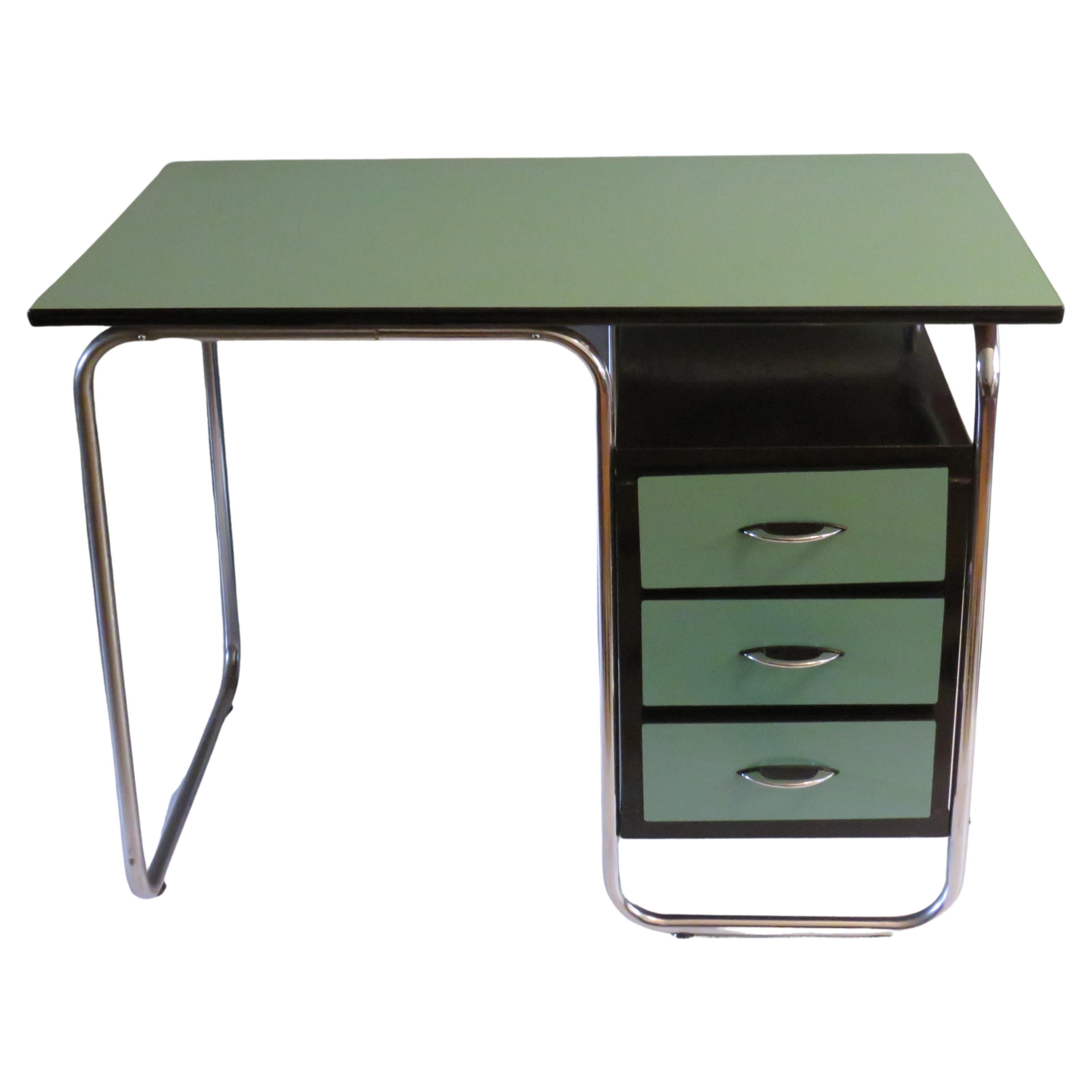 Mid Century Tubular Desk by Torck, Belgium 1950-1960 at 1stDibs