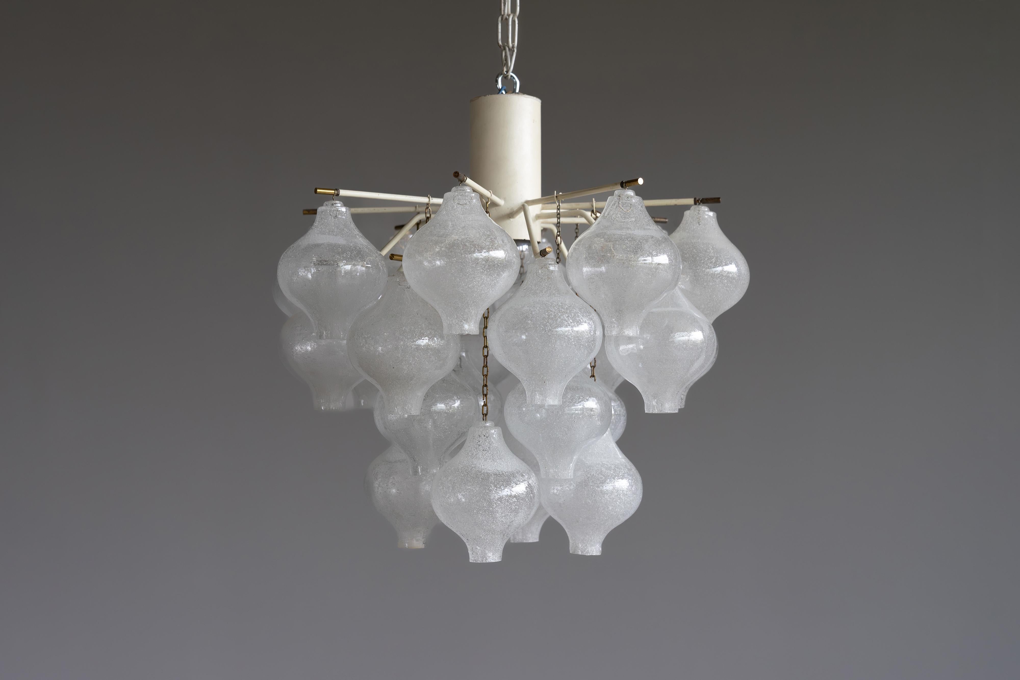 Mid Century "Tulipan"Flush Mount Ceiling Light by Kalmar Austria, 1960s For Sale at 1stDibs