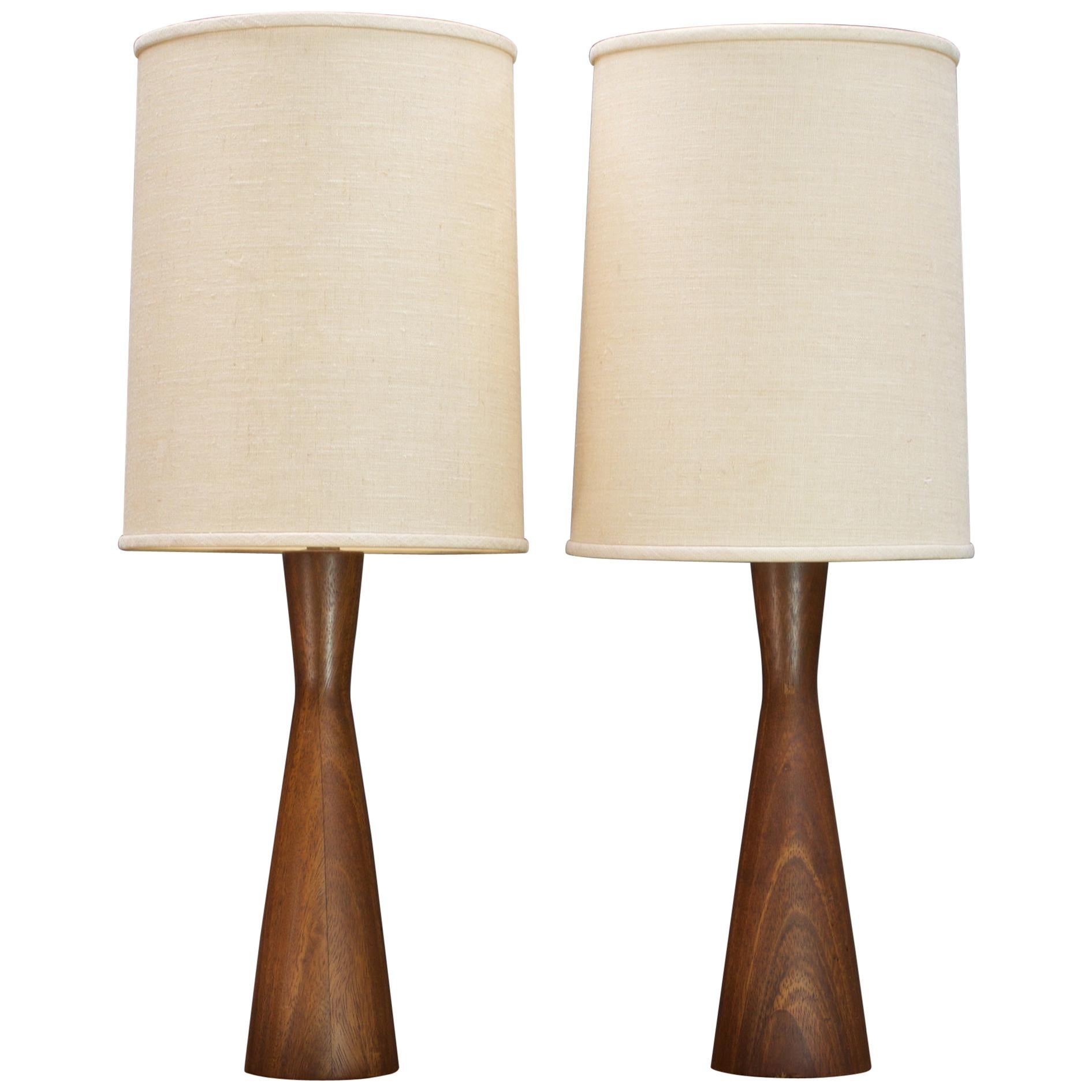 Midcentury Turned Hourglass-Form Table Lamps at 1stDibs | hourglass ...