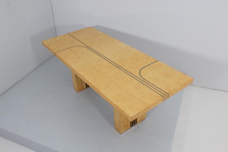 Mid-Century Turri Milano Briar Rectangular Dining Table, Italy 70s For ...