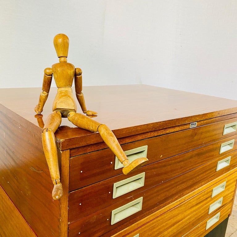 Mid Century Two-Tier Architects Plan Chest by Abbess, 1960s at 1stDibs