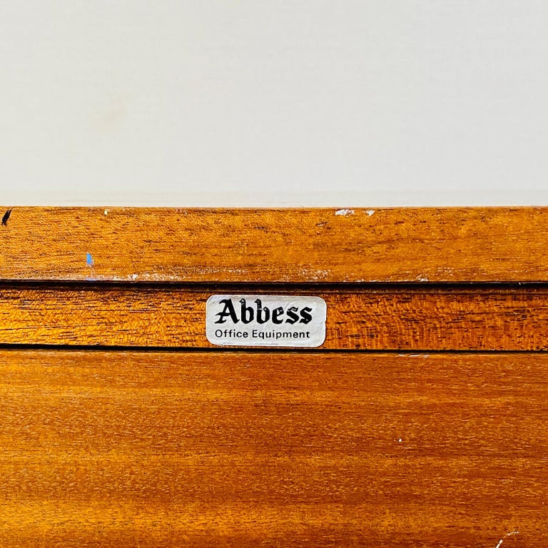 Mid Century Two-Tier Architects Plan Chest by Abbess, 1960s at 1stDibs