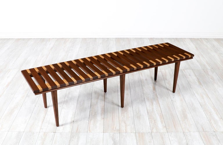 Midcentury Two-Tone Bench / Table by John Keal for Brown Saltman For ...