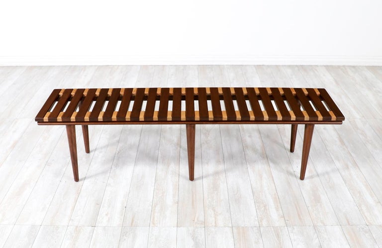 Midcentury Two-Tone Bench / Table by John Keal for Brown Saltman For ...